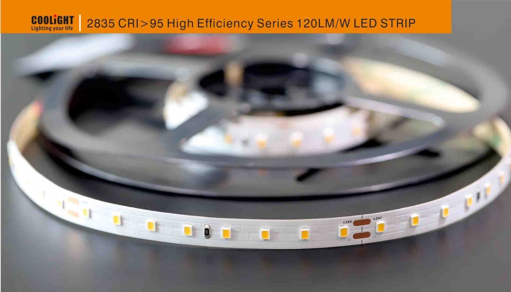 2835 80LED/m 24V CRI95 LED Strip - COOLIGHT