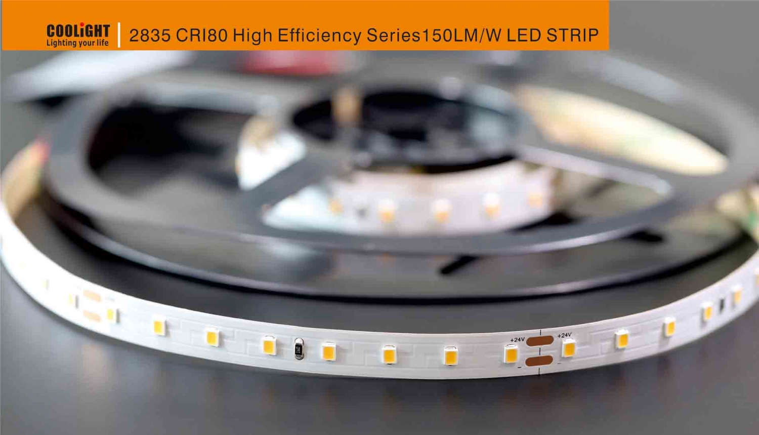 2835 LED Strip 80 LEDs 24V 14.4W - COOLIGHT